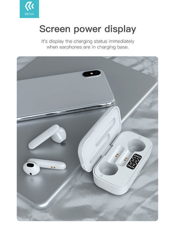 DEVIA JOY A1 Tws Wireless Earphone Headphone Earbuds with 250mah Led ...