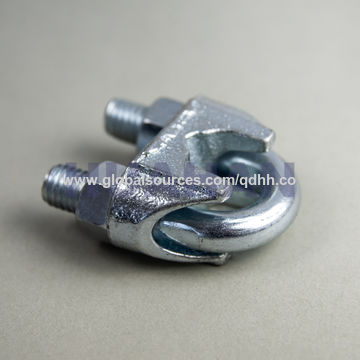 China DIN741 Malleable Wire Rope Clip, Comes in Zinc-plated Surface ...