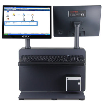 China 2021 GSAN New Model Dual 12 Inch Complete Set POS System With All ...