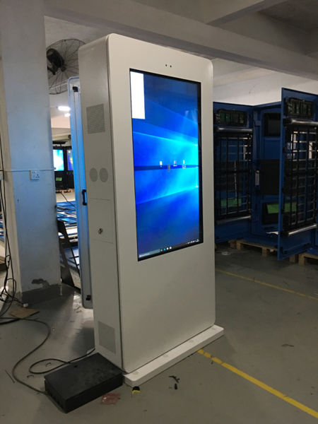 Outdoor double-sided digital signage 55 inch floor standing screen ...