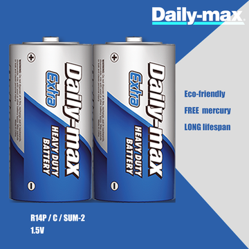 China Daily-max D R20P 2S Heavy Duty Zinc-carbon Battery Dry Batteries ...