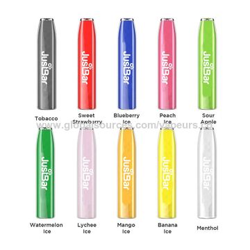China Colorful Disposable Vape Just Bar 600Puffs Electronic Cigarette ...