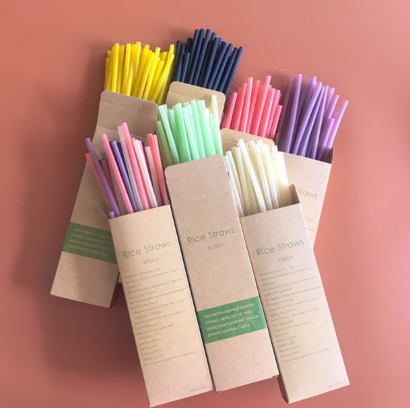 China Rice straws biodegradable colorful eco friendly edible drinking ...