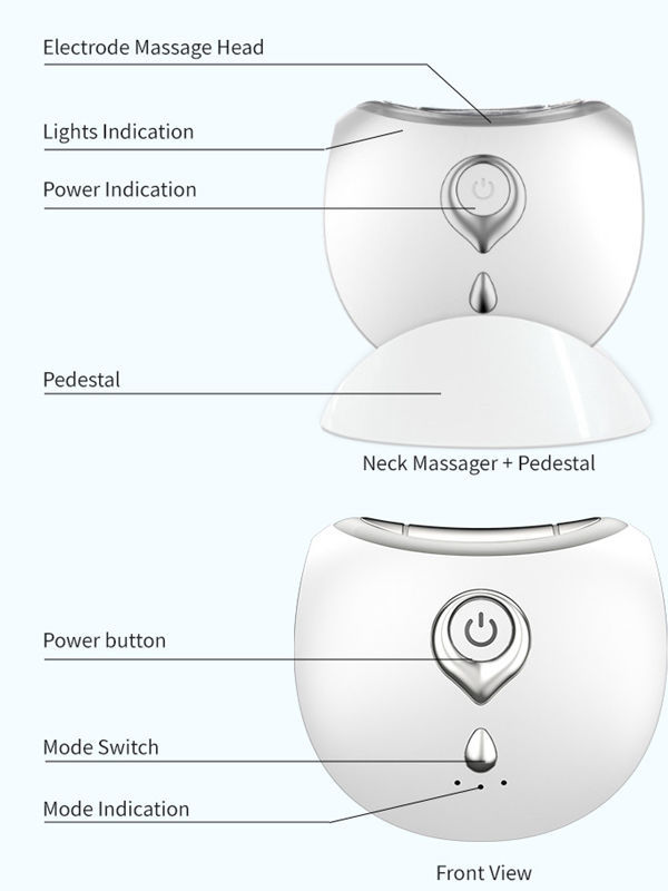 China Ems neck massage beauty instrument mini home use hot and cold ...