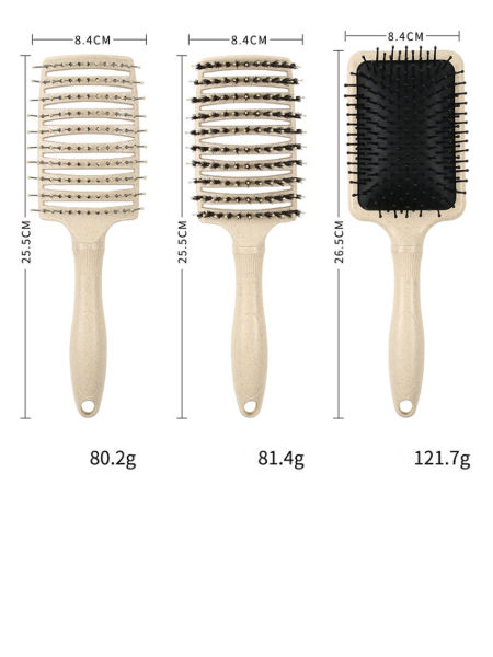China Wheat Straw Comb Natural Biodegradable Hairdressing Comb Massage ...