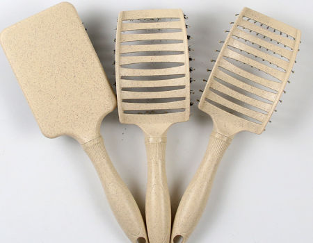 China Wheat Straw Comb Natural Biodegradable Hairdressing Comb Massage ...