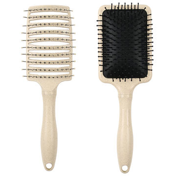 China Wheat Straw Comb Natural Biodegradable Hairdressing Comb Massage ...