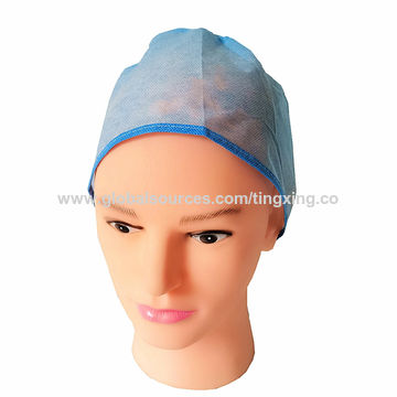 China Disposable Nonwoven Medical Doctor Surgeon Cap With Ties and ...