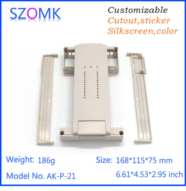 China SZOMK plastic din-rail enclosure electronic junction box for PCB ...