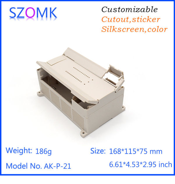 China SZOMK plastic din-rail enclosure electronic junction box for PCB ...