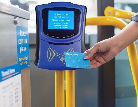 China Bus Card Reader Writer with QR Code and RFID Cards on Public ...