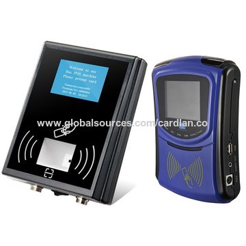 China Bus Card Reader Writer with QR Code and RFID Cards on Public ...