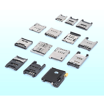 China 6PIN Push-push NANO SIM card connectors H1.35mm sim card readers ...