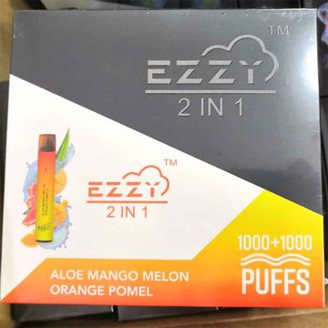China EZZY 2 in 1 Vape pen 1000 and 1000 Puffs Two Flavors Disposable ...