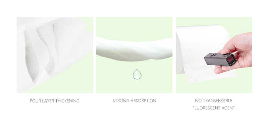 China 100% Virgin Pulp White Tissue Roll Natural Paper Napkin Tissue ...