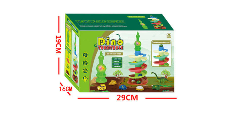 China Educational Dinosaur Toy Track Run Game DIY Dinosaur Light ...
