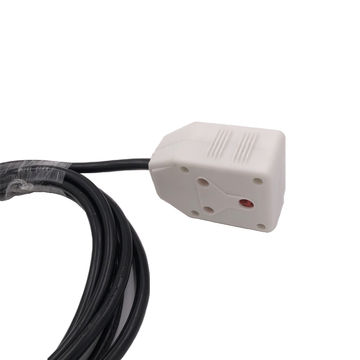 China South Africa male plug to side by side female socket extension ...