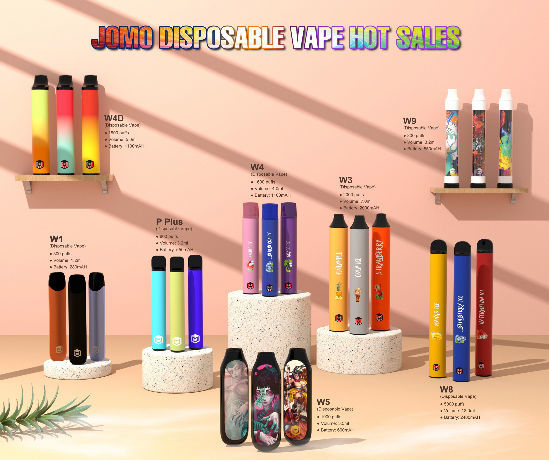 China Jomo tech W1 300 puffs electric cigarette disposable vape pen ...