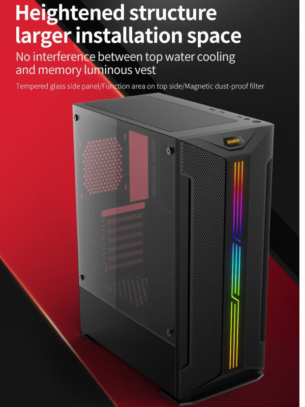 China Gaming PC Gabinete ATX/Micro ATX/ITX Desktop Mid Tower OEM ...