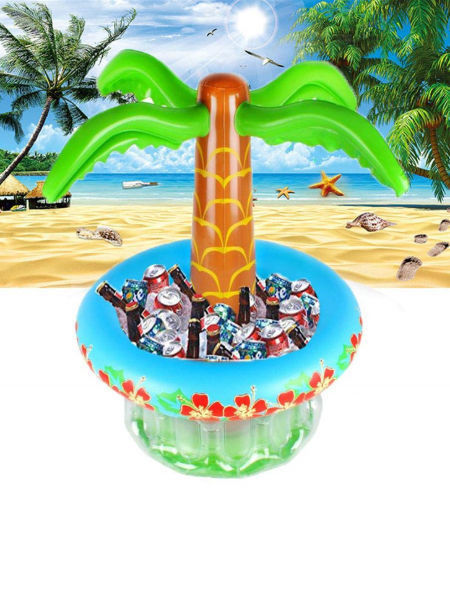 China Inflatable Cooler Custom PVC Inflatable Ice Bucket Palm Tree ...