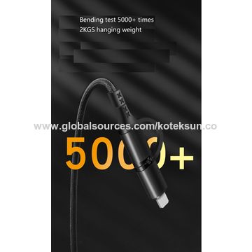 China USB C Multi Fast Charging Cable PD 60W Nylon Braided Cord 4-in-1 ...