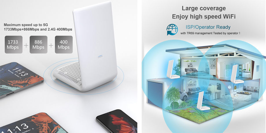 China AC3000 Tri-band WiFi RJ45 USB Port Home Network MU-MIMO Gigabit ...