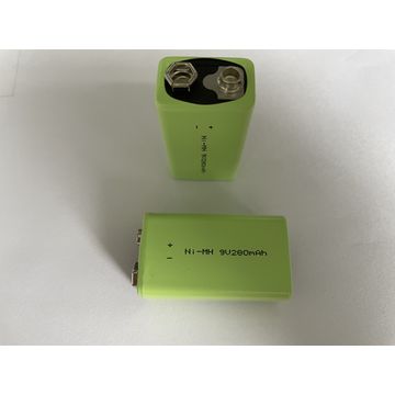 China NiMH 9V 280mAh Longest Lasting NI-MH Rechargeable 6F22 6LR61 ...