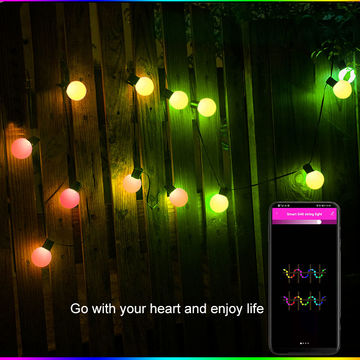 China G40 LED Smart String Lights, RGB16 million colors, IP65 on Global ...