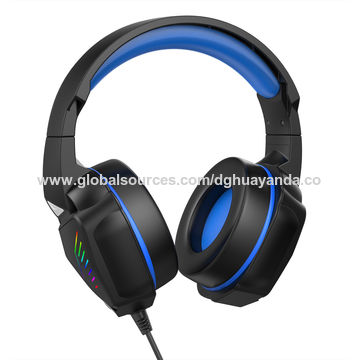 China JINDUN Professional PC Gaming Headset with RGB lighting, Metallic ...
