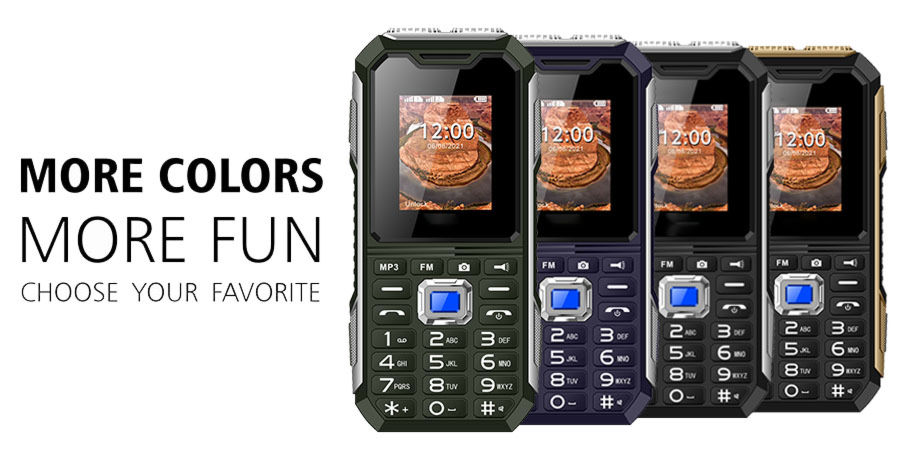 China New release 1.77inch Power bank rugged design feature phones on ...