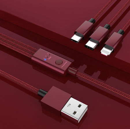 China New Product 3 in 1 Lightning Data Cable Multi-function on Global ...