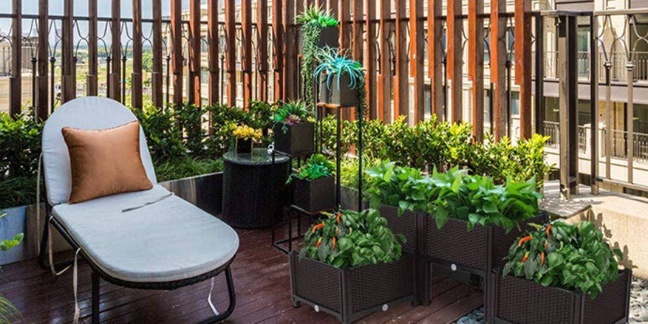 China Planter Box HOMFUL Plastic Garden Box Vegetable Plant Box Plastic ...