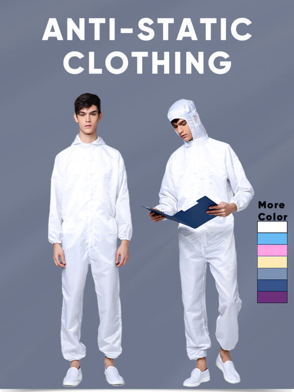 China Clean room Anti-static dust free clothing esd dustproof work ...