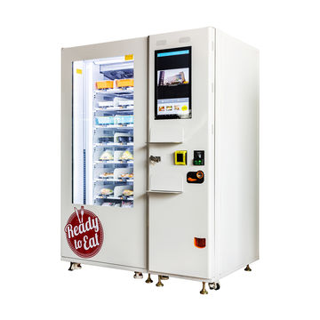 China Hot food vending machine microwave heated pizza self-service ...