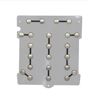 China Customized snap metal domes array tactile dome sheet for panel ...