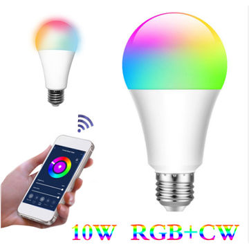 China Smart WIFI Led Light Bulb E27 Smart Home RGB Lamp Color wireless ...