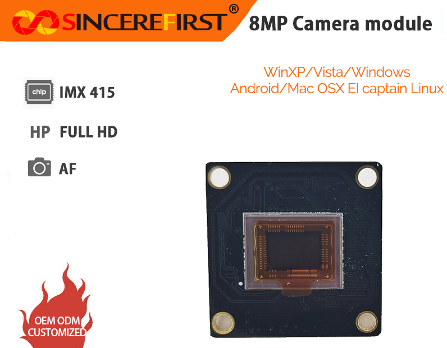 SincereFirst 4K 8MP IMX415 Monochrome Sensor Camera Module without lens ...