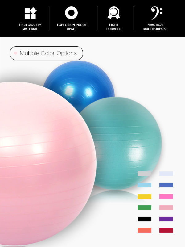 China FULI Gym Exercise Eco Friendly Yoga Ball Balance PVC Yoga Ball on ...