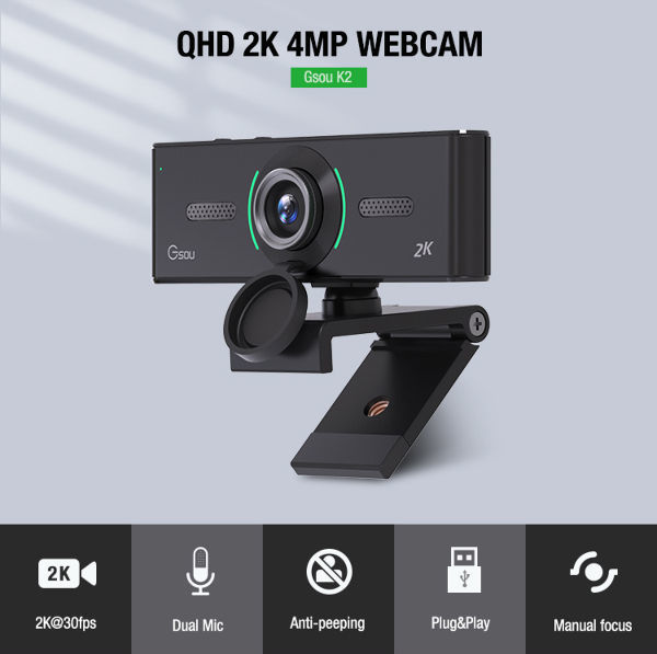 China Gsou K2 Webcam 2K 1080P 60fps Resolution Popular design on Global ...