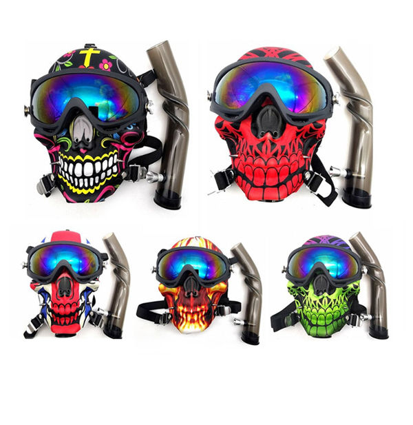 Wholesale R&M Halloween Horror Mask Hookah Gas Mask Smoke Smoking Pipe ...