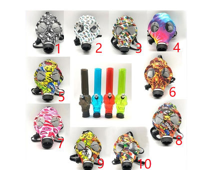 Wholesale R&M Halloween Horror Mask Hookah Gas Mask Smoke Smoking Pipe ...