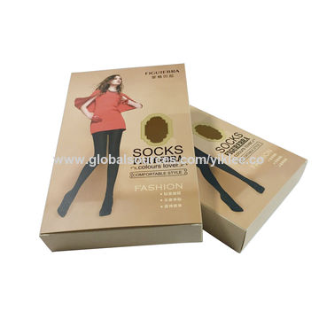 China Paper Retail Box,Lady Silk Stockings Pantyhose Packaging Box,Fold ...