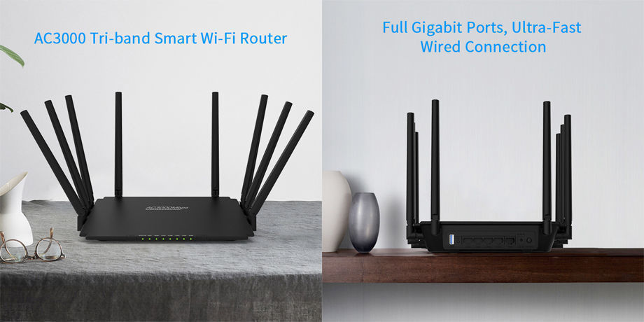 China Shenzhen 802.11AC High Power AC3000 Tri-band Smart WiFi Router ...