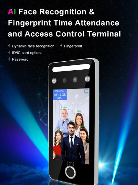 China 5 inch screen face recognition access control terminal with ...