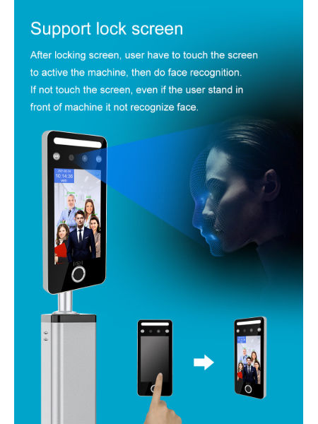 China 5 inch screen face recognition access control terminal with ...
