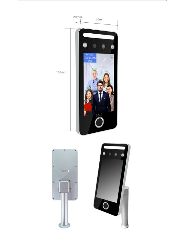 China 5 inch screen face recognition access control terminal with ...