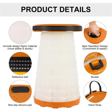 China Portable Telescoping Folding Stool, Collapsible Retractable Stool ...