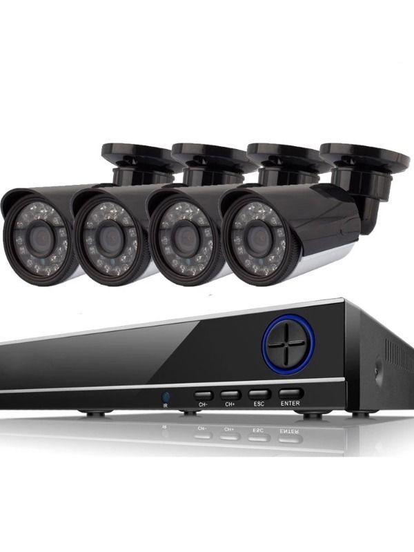 SNO 4Channel Security Recording System 720P AHD CCTV DVR Kit, AHD CCTV ...