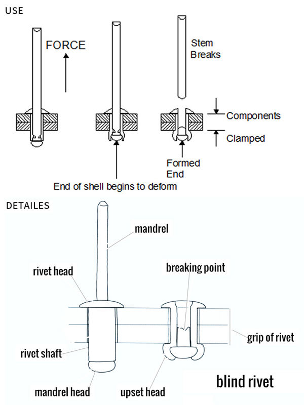 China High quality multi-specification plastic blind rivet dongguan ...