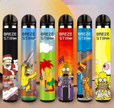 China Disposable Electronic Cigarette 2200 Puffs Vape Pen breze stiik ...